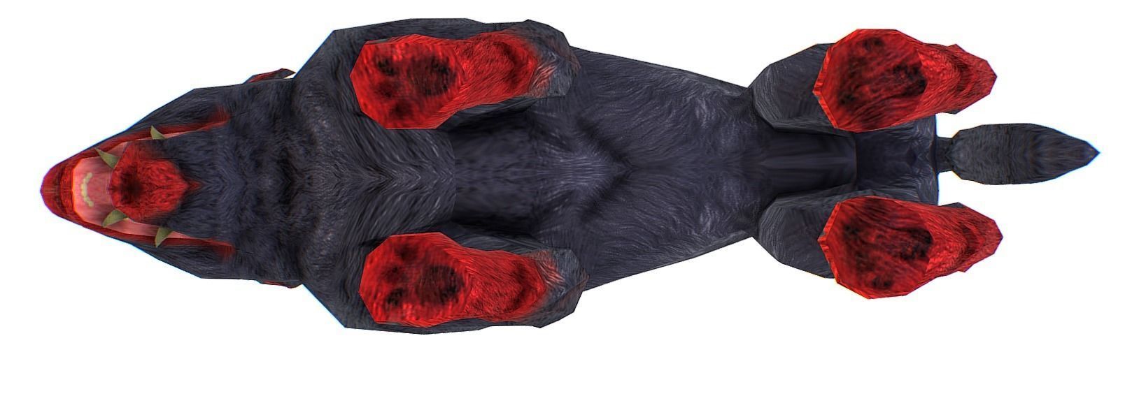 3D model LowPoly Monster Blind Wolf 3D Model VR / AR / low-poly | CGTrader