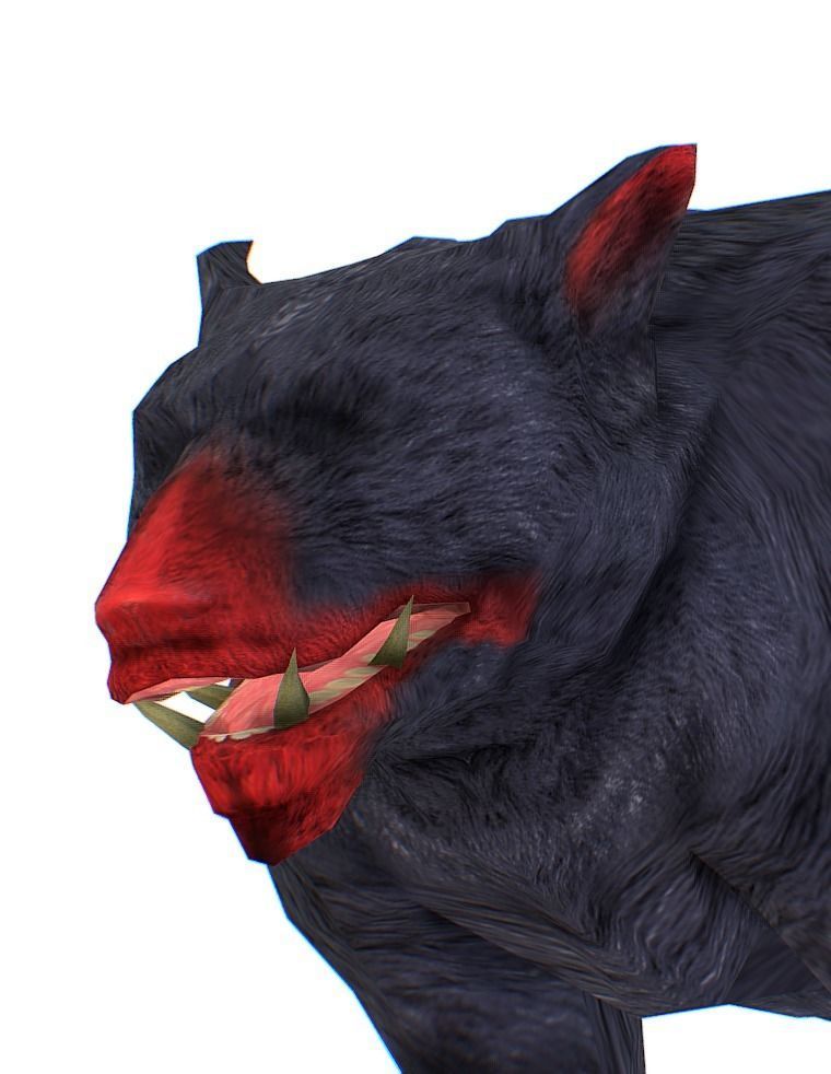 3D model LowPoly Monster Blind Wolf 3D Model VR / AR / low-poly | CGTrader
