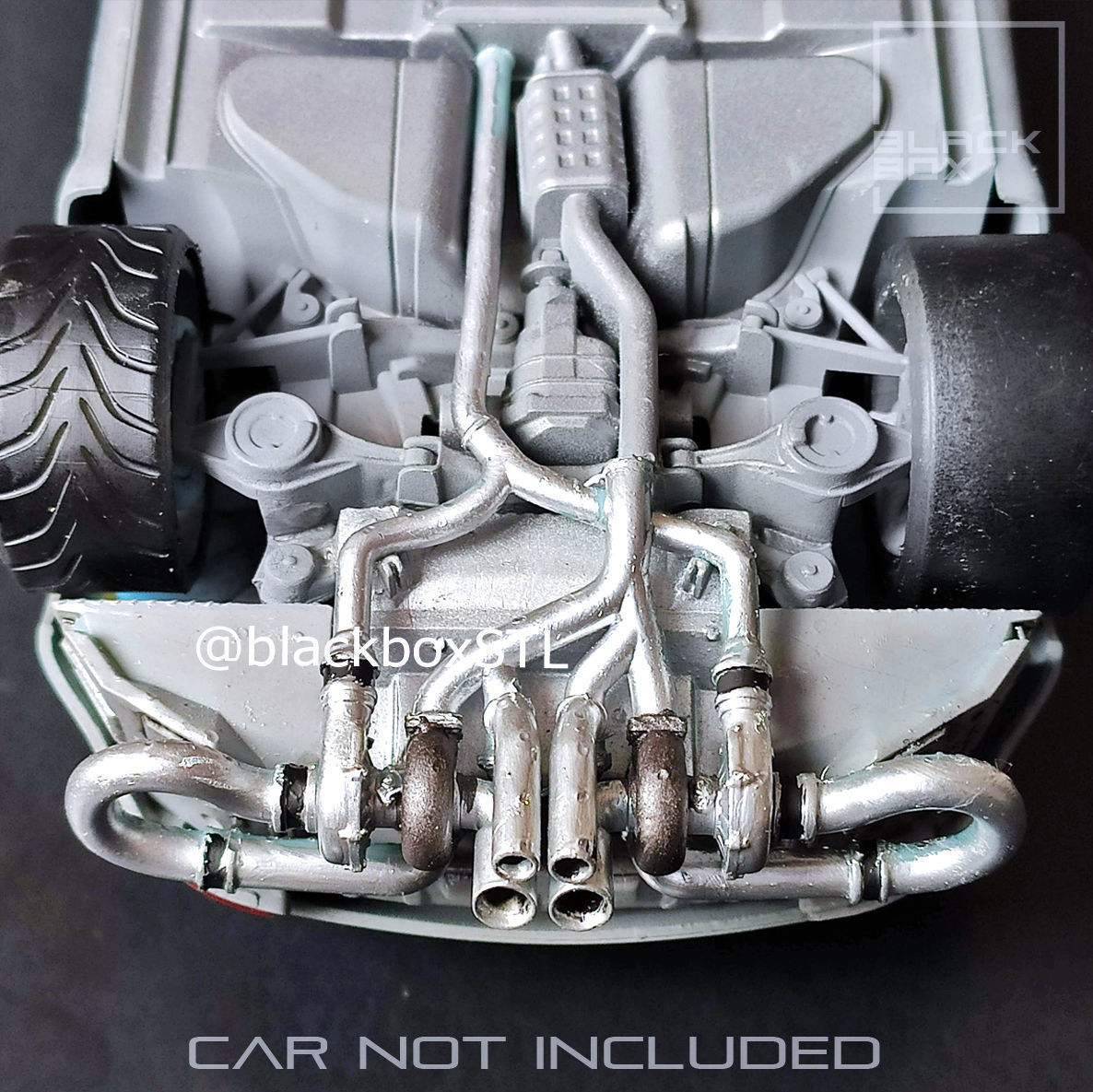 Rear Mounted Turbos with rear panels For 350Z Tamiya 1-24 3D model 3D ...