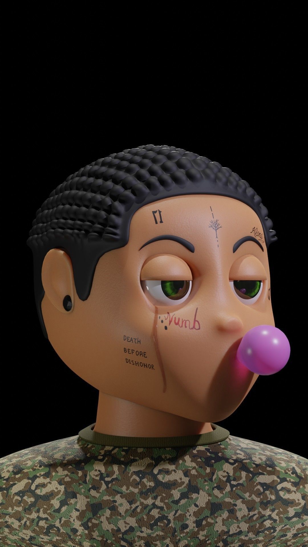 Stylized NFT Character 3D model | CGTrader