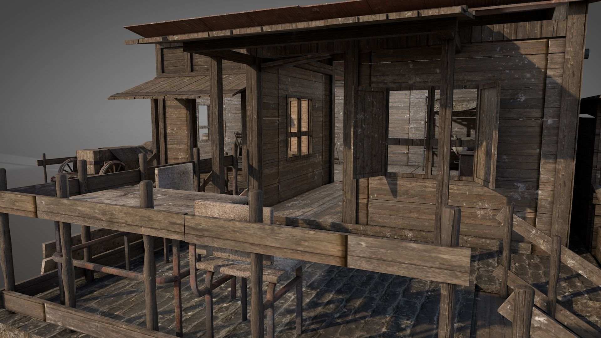 Arizona Desert Shack v3 3D model | CGTrader