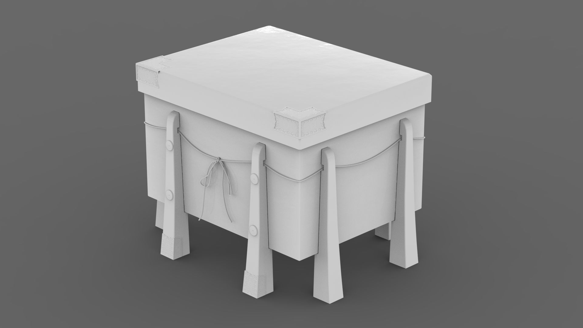 3D model Medieval Samurai Armor Chest VR / AR / low-poly | CGTrader