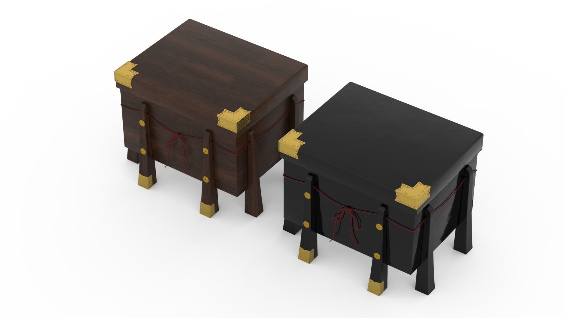 3D model Medieval Samurai Armor Chest VR / AR / low-poly | CGTrader