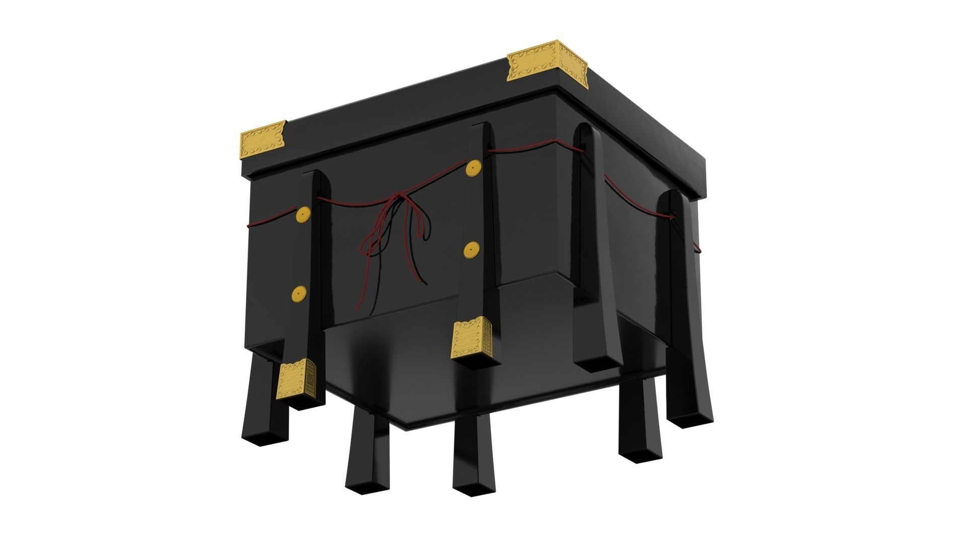 3D model Medieval Samurai Armor Chest VR / AR / low-poly | CGTrader
