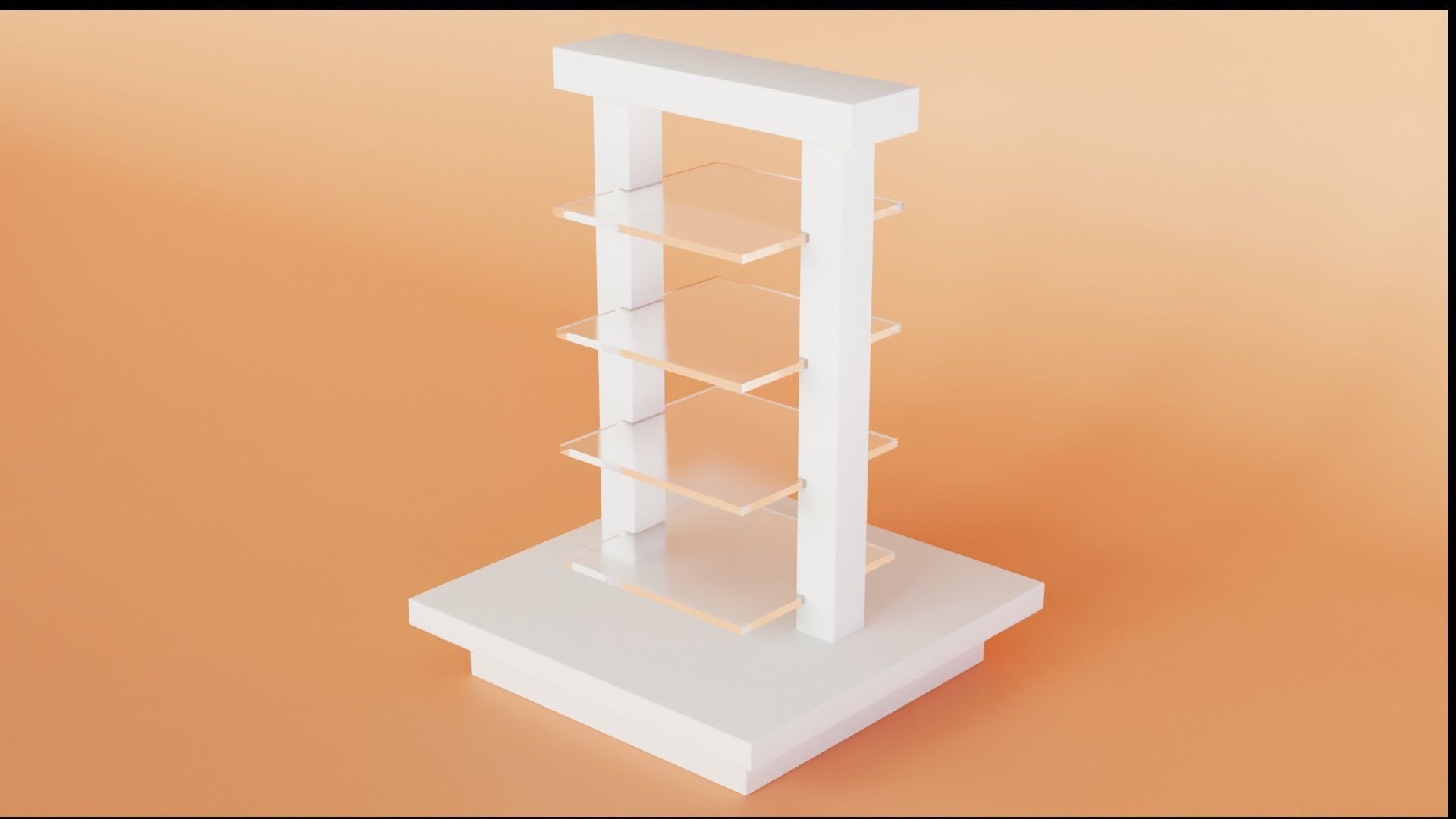 3d shelf design 3D model | CGTrader
