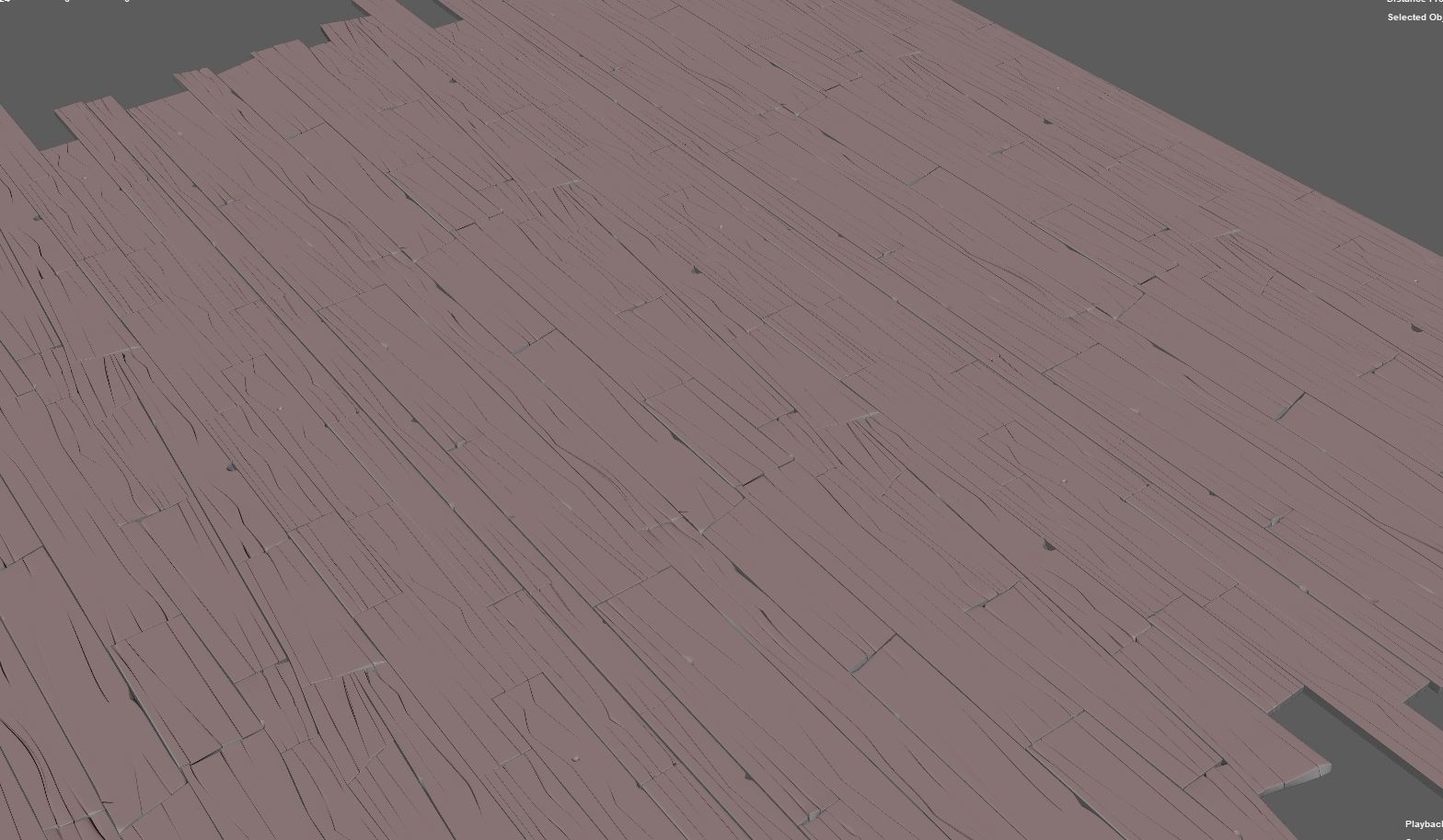 Stylized wooden floor 3D model | CGTrader