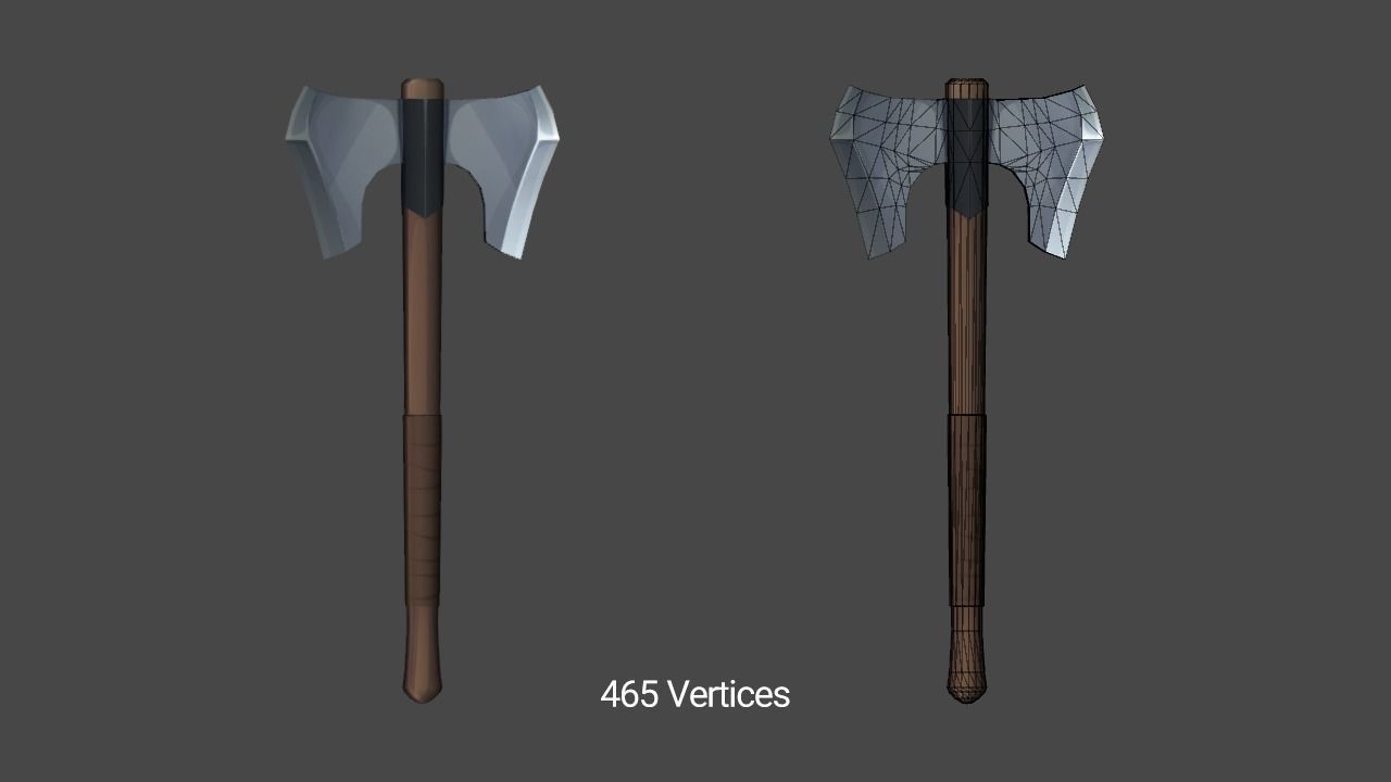 3D model 3D Lowpoly Cartoon Axe Pack VR / AR / low-poly | CGTrader