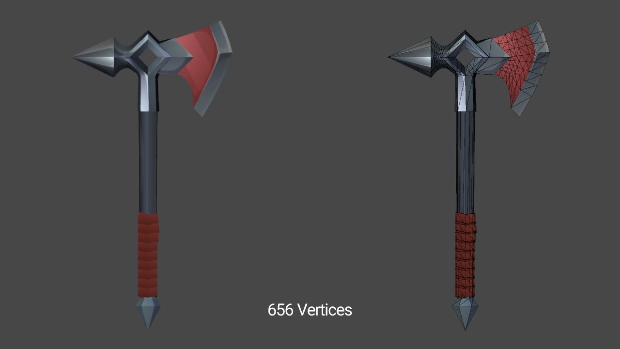 3D model 3D Lowpoly Cartoon Axe Pack VR / AR / low-poly | CGTrader