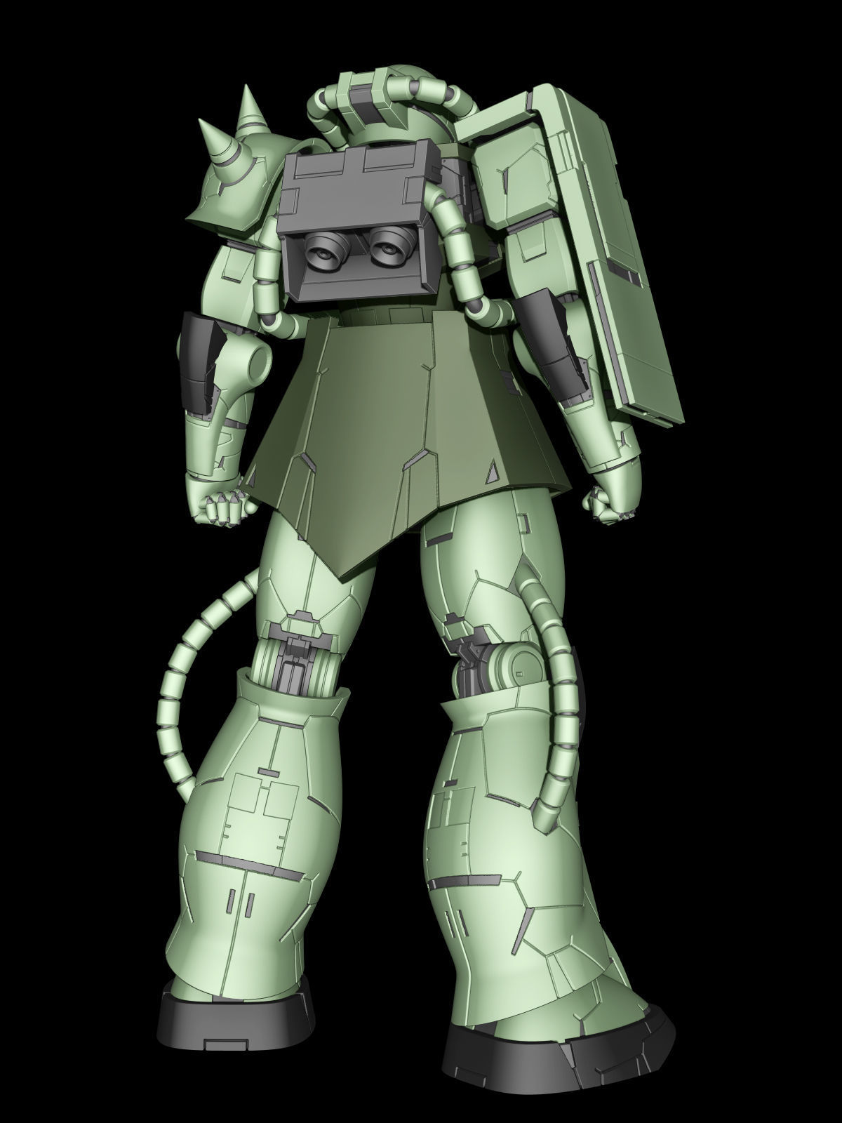 Zaku II 3D model 3D printable | CGTrader