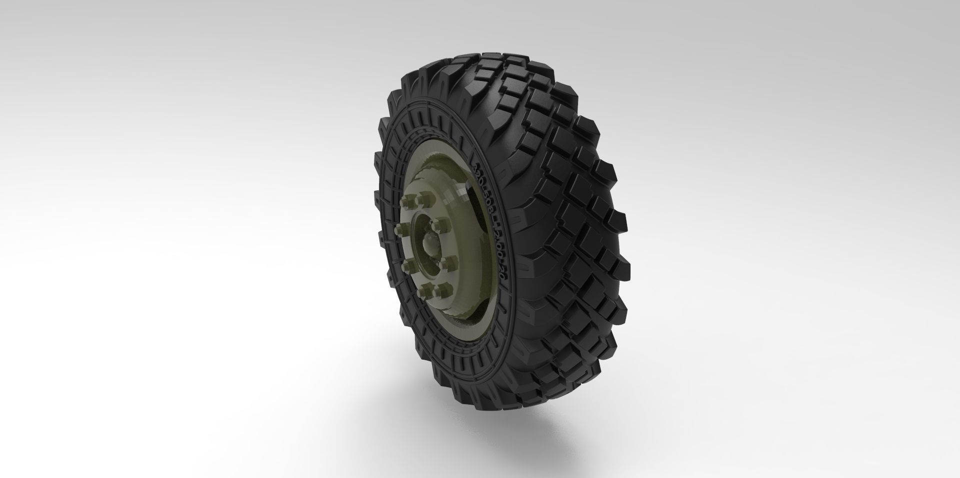 STL printable Mold RC Truck tire Rims and Tire files 3D model 3D ...