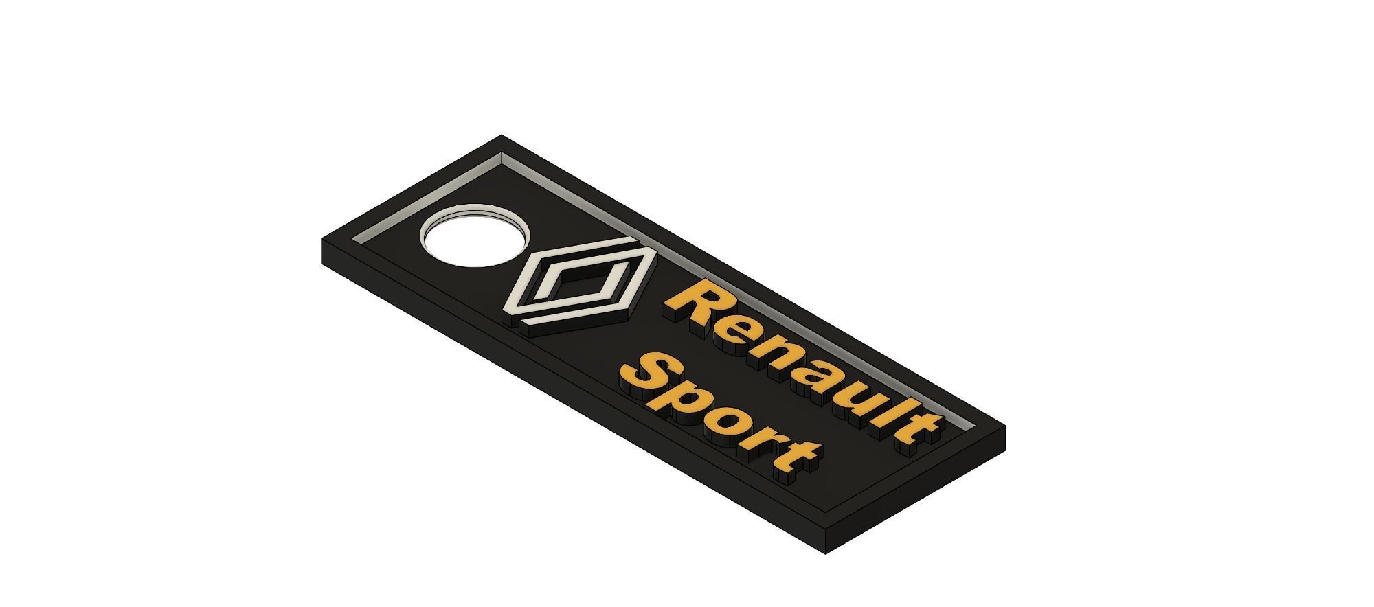 Renault Sport Key Holder 3D model 3D printable | CGTrader