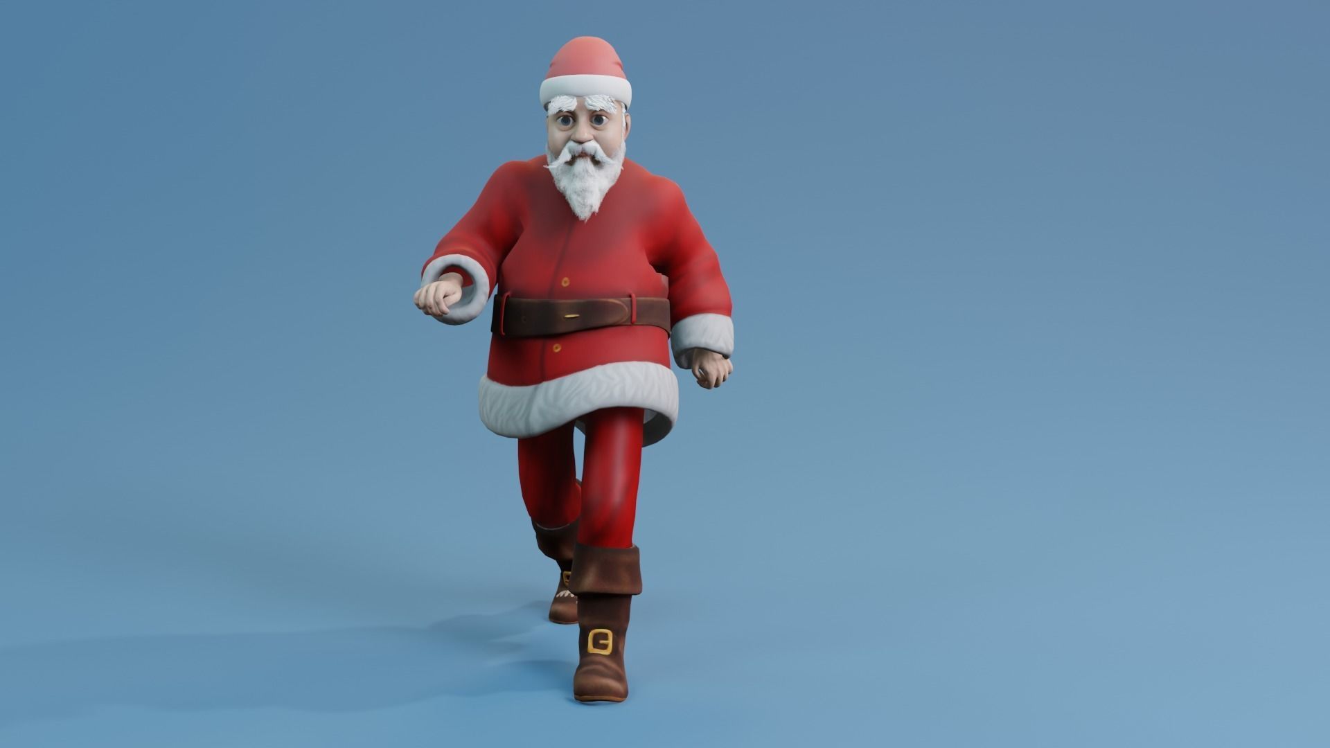 3D model Santa Claus rigged and animated VR / AR / low-poly | CGTrader