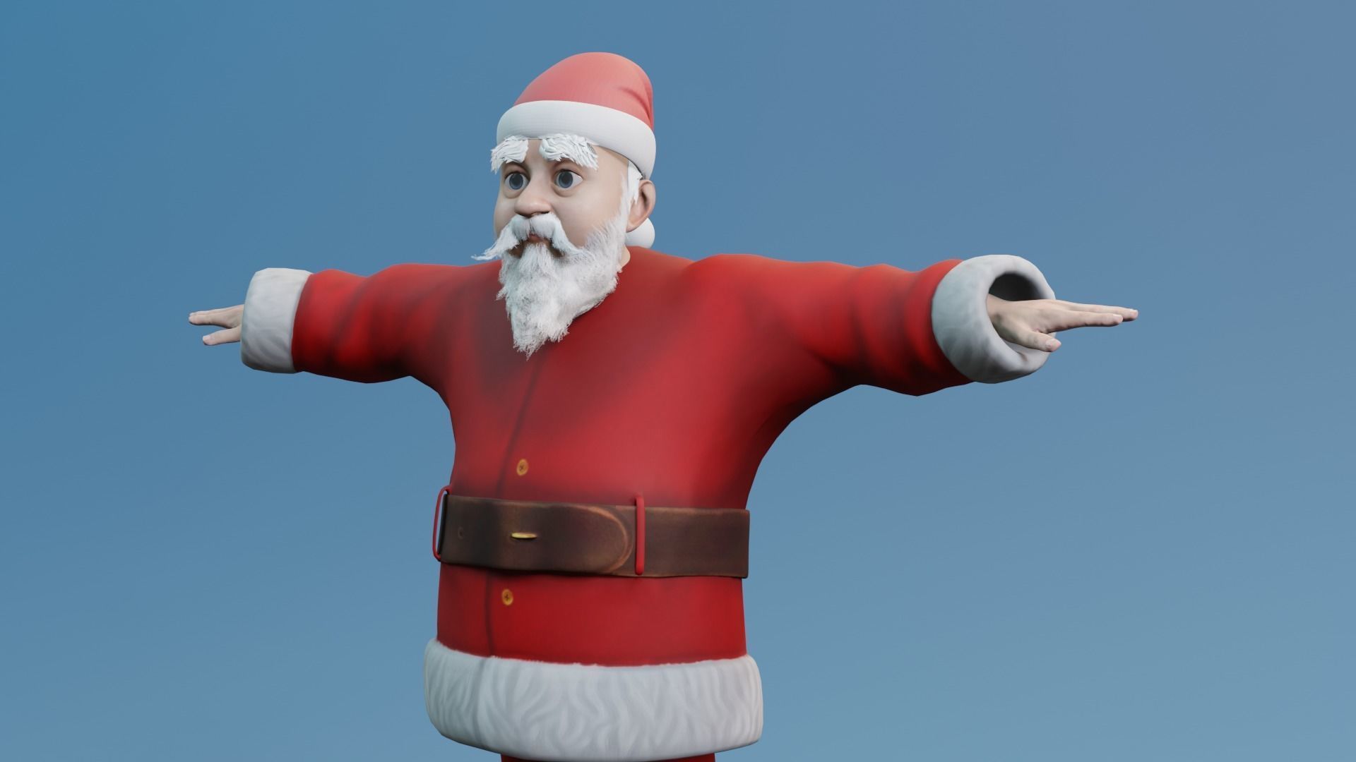 3D model Santa Claus rigged and animated VR / AR / low-poly | CGTrader