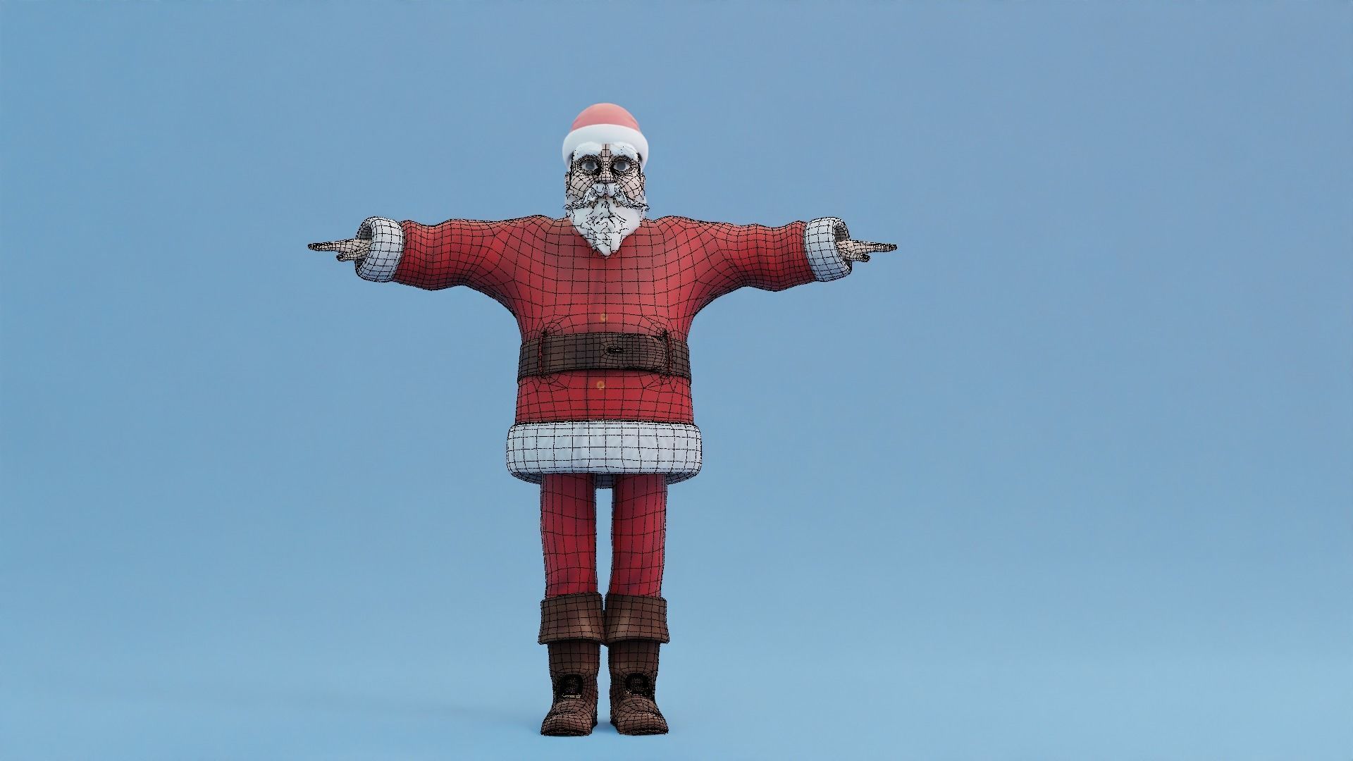 3D model Santa Claus rigged and animated VR / AR / low-poly | CGTrader