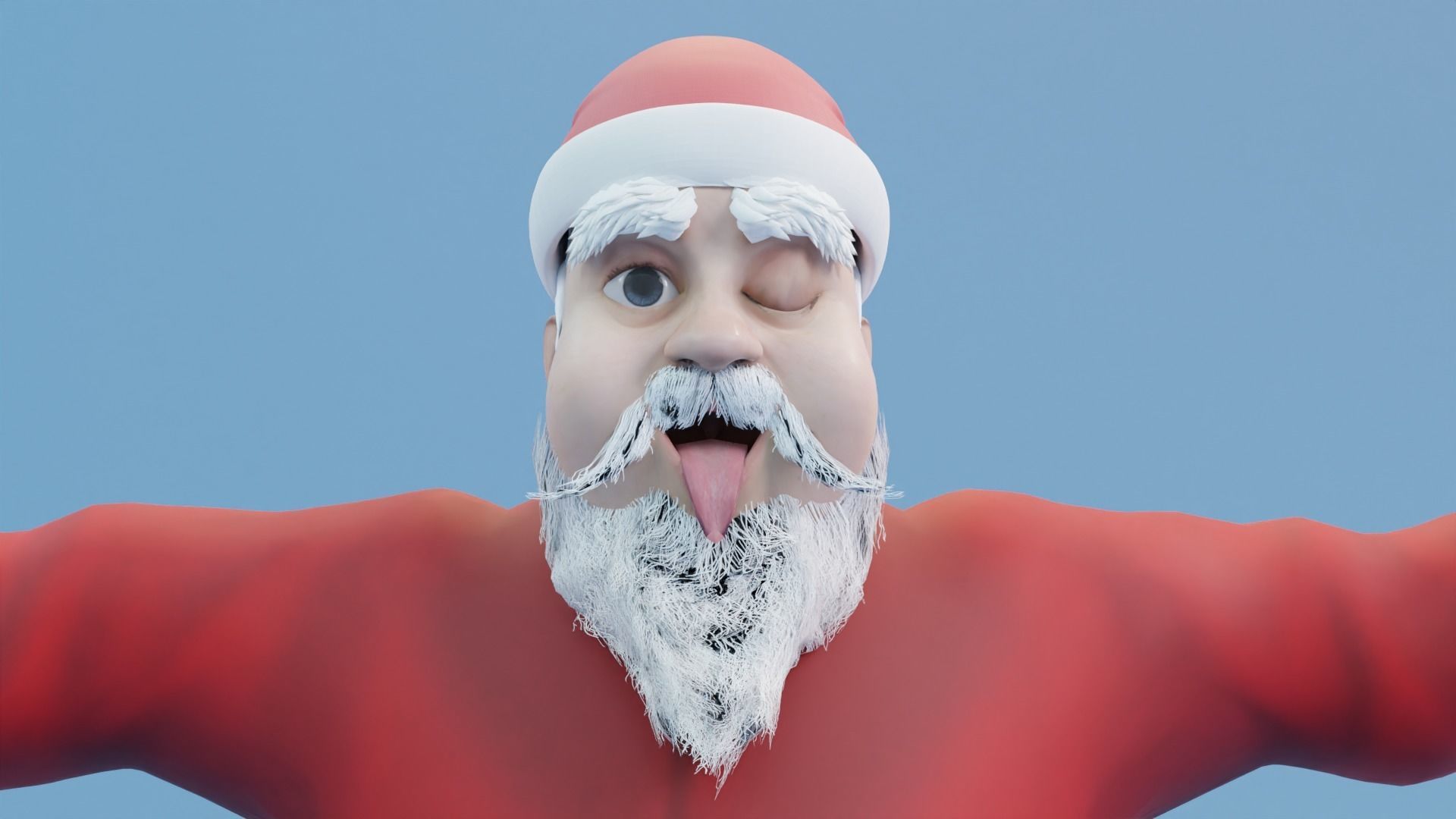 3D model Santa Claus rigged and animated VR / AR / low-poly | CGTrader