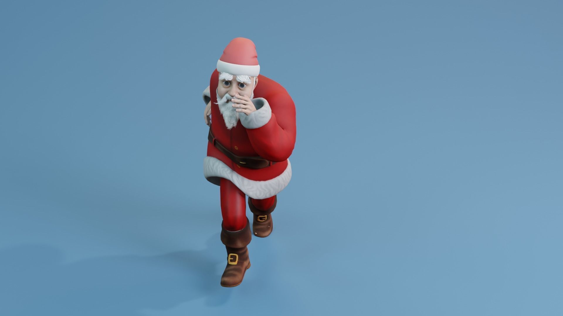 3D model Santa Claus rigged and animated VR / AR / low-poly | CGTrader