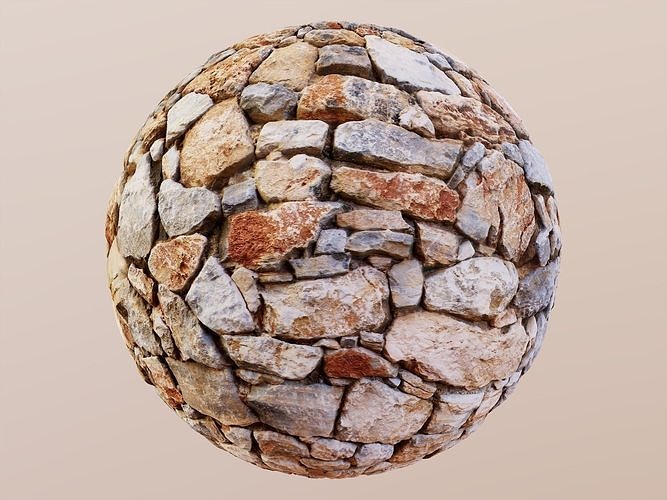 Stone Wall PBR Texture 07 Texture | CGTrader