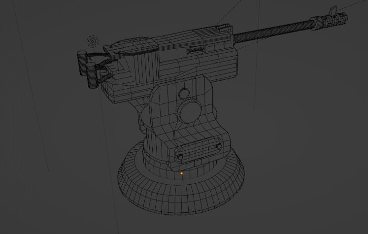 3D model Machine Gun Turret VR / AR / low-poly | CGTrader