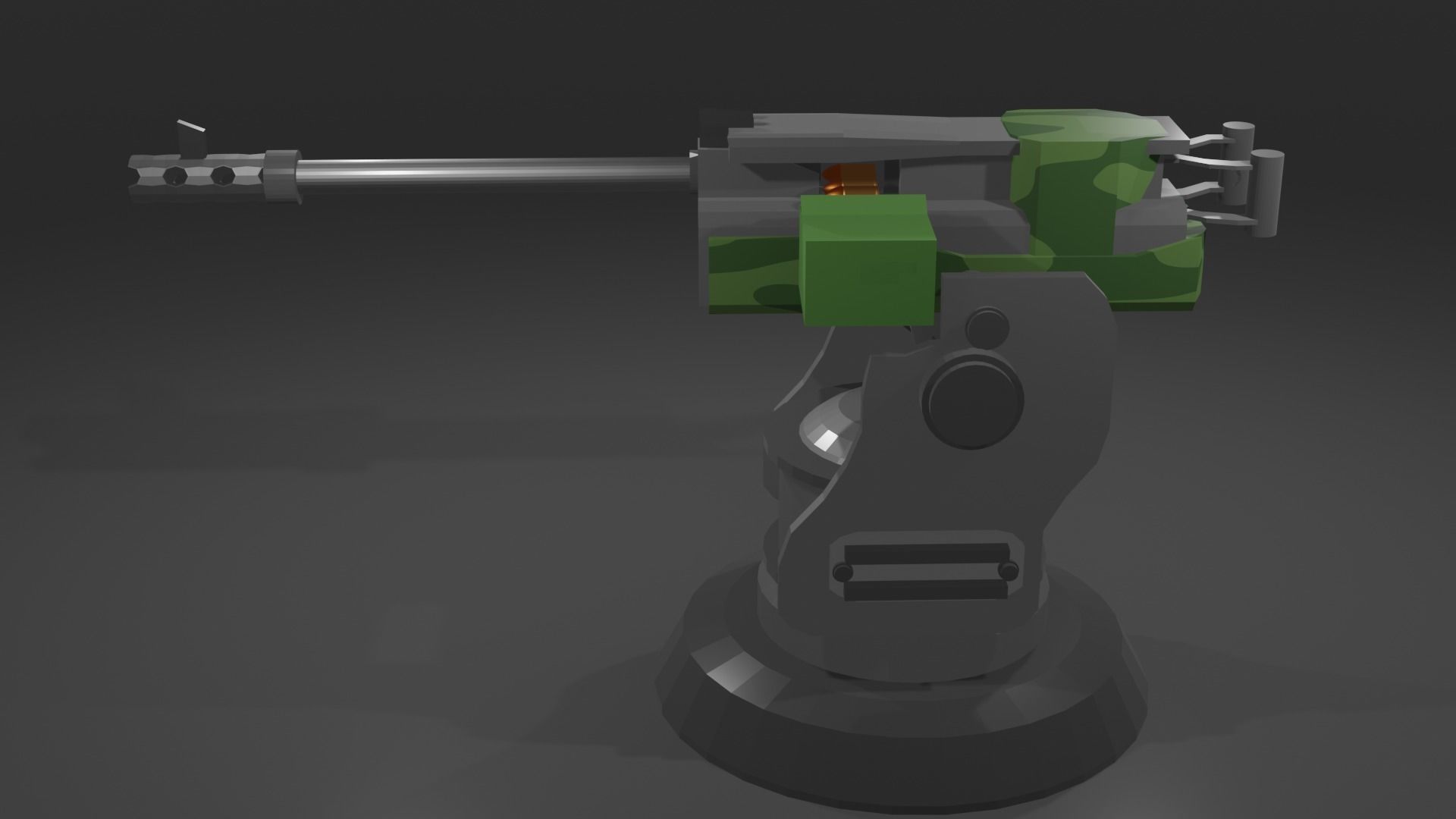 3D model Machine Gun Turret VR / AR / low-poly | CGTrader