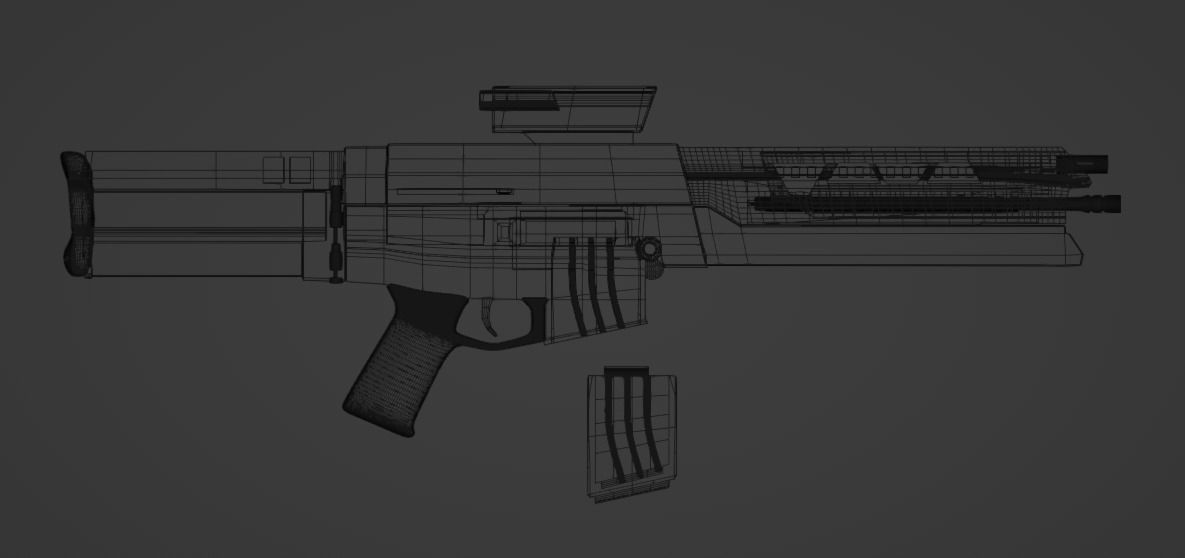 Sci-Fi DMR free VR / AR / low-poly 3D model | CGTrader