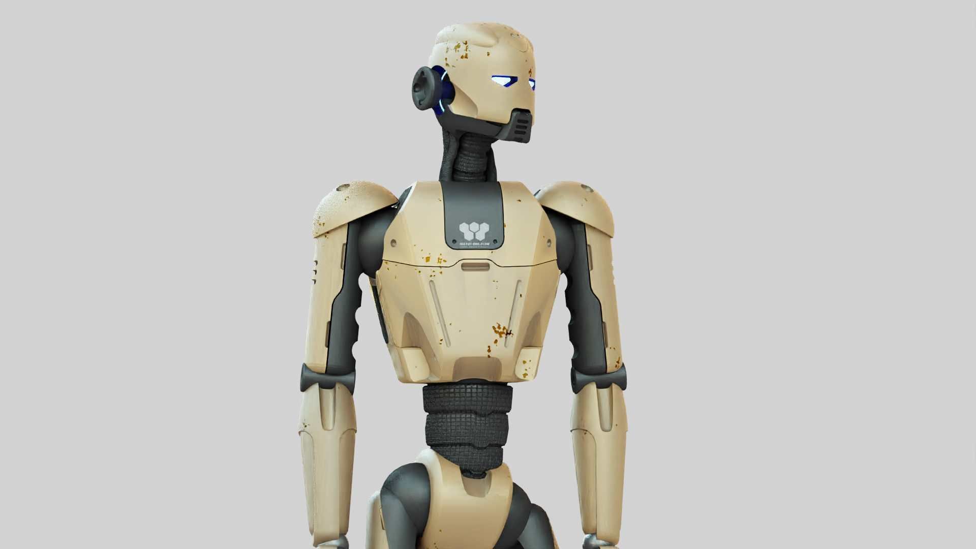 ANDROID JUNO RIGGED 3D model rigged | CGTrader
