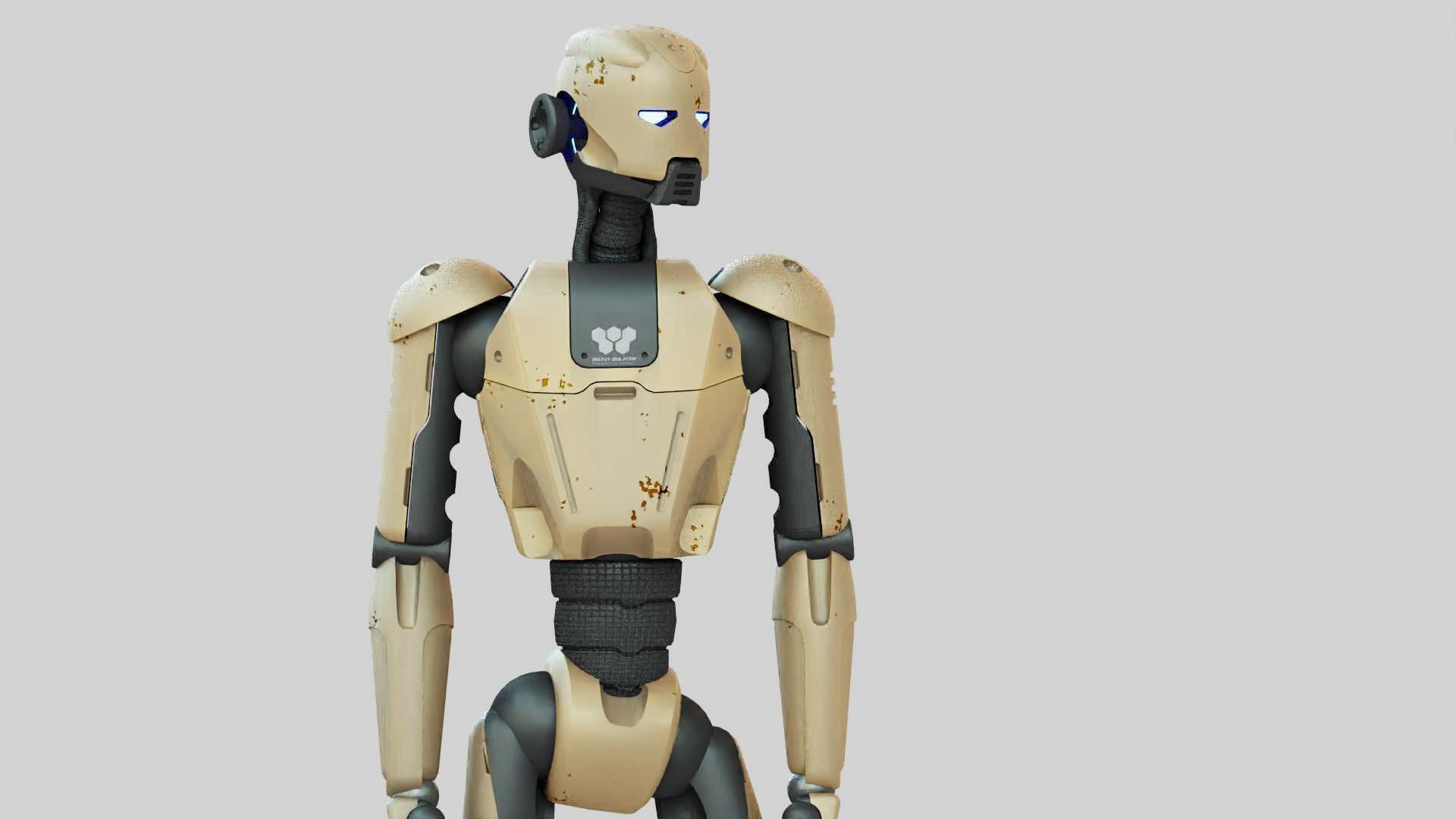 ANDROID JUNO RIGGED 3D model rigged | CGTrader