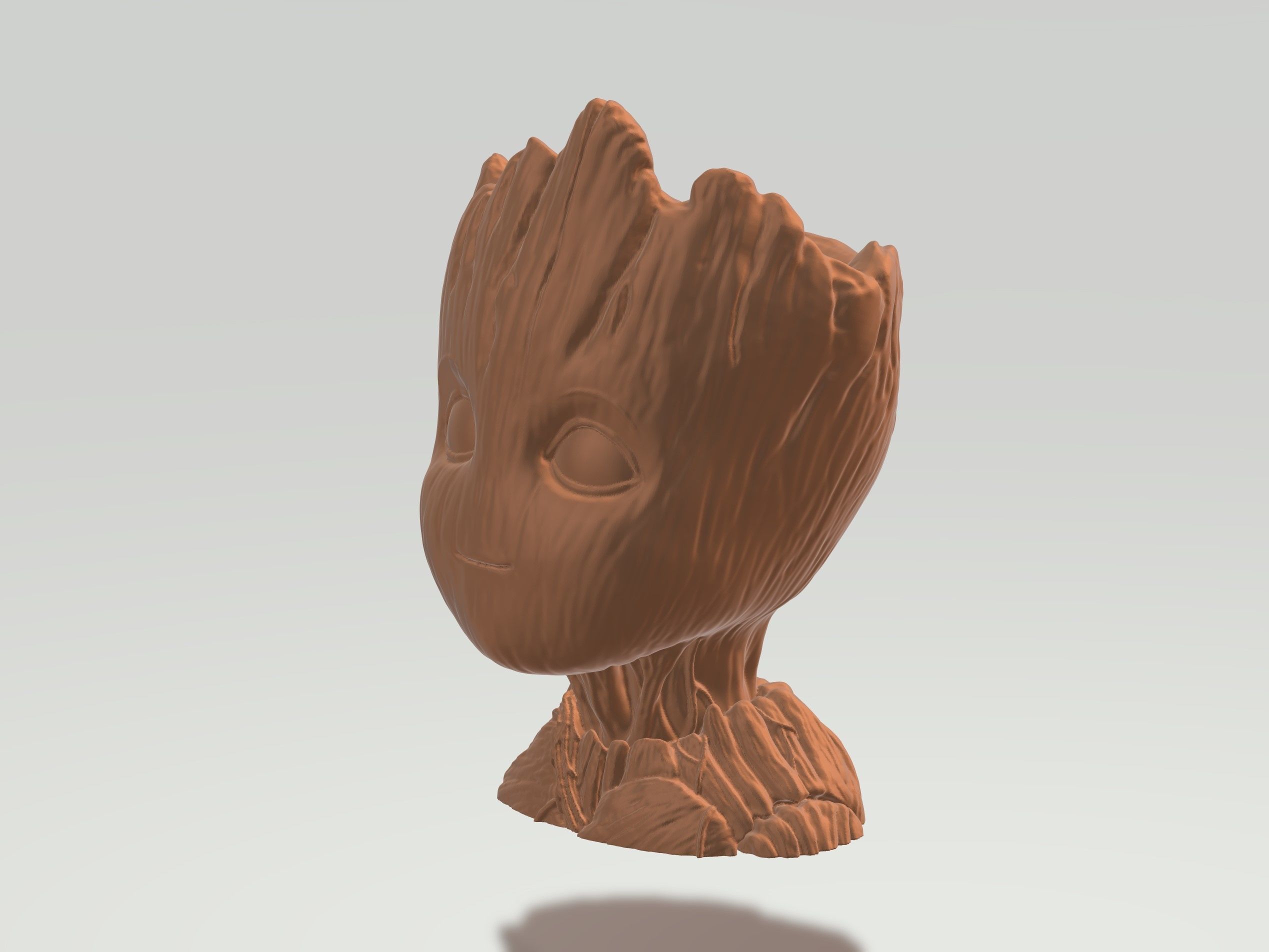 Baby groot head 3D model 3D printable | CGTrader