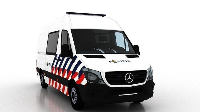 Mercedes Benz Sprinter L2H2 2015 Netherlands Police Crew Van 3D model ...
