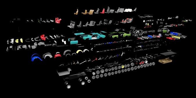 Vehicle Kitbash 3D model | CGTrader