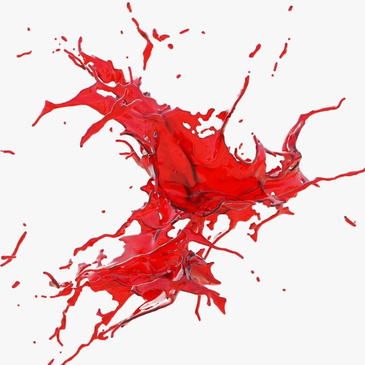 Animated Blood Splash 36 3D model animated | CGTrader