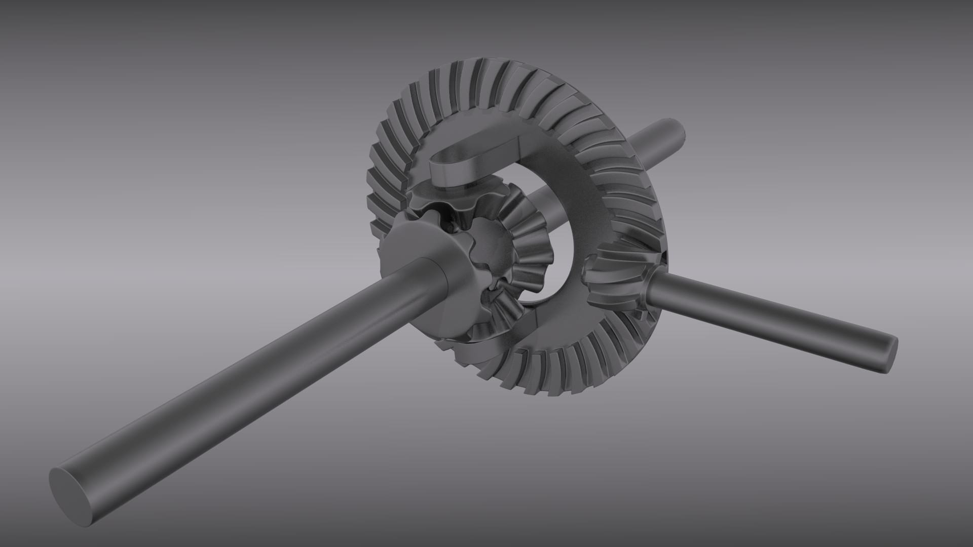 Animated differential 3D model animated | CGTrader