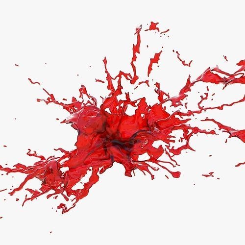 Animated Blood Splash 34 3D model | CGTrader