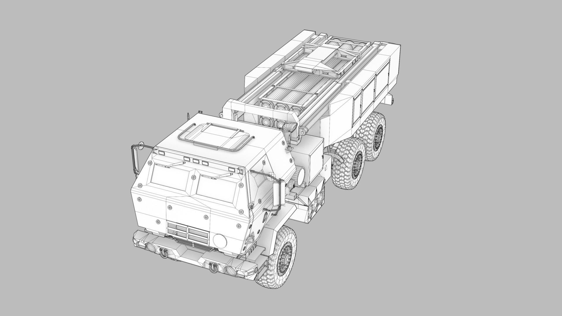 3D model M142 HIMARS - High Mobility Artillery Rocket System 3D model ...