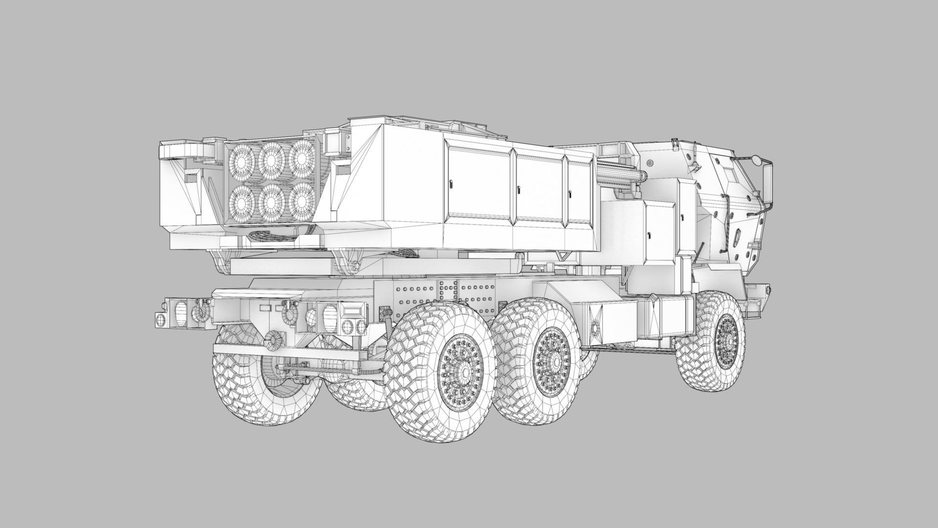 3D model M142 HIMARS - High Mobility Artillery Rocket System 3D model VR / AR / low-poly | CGTrader