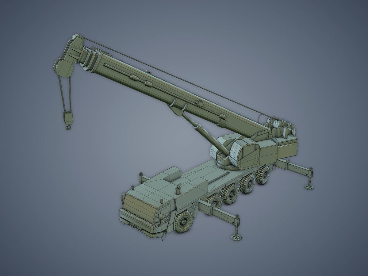 3D model Mobile Crane Rigged VR / AR / low-poly | CGTrader