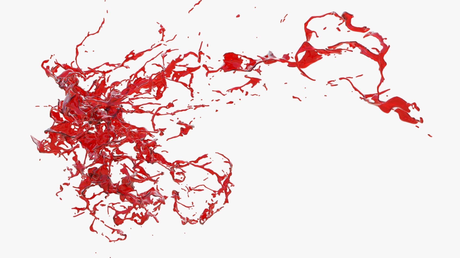 Animated Blood Splash 30 3D model | CGTrader