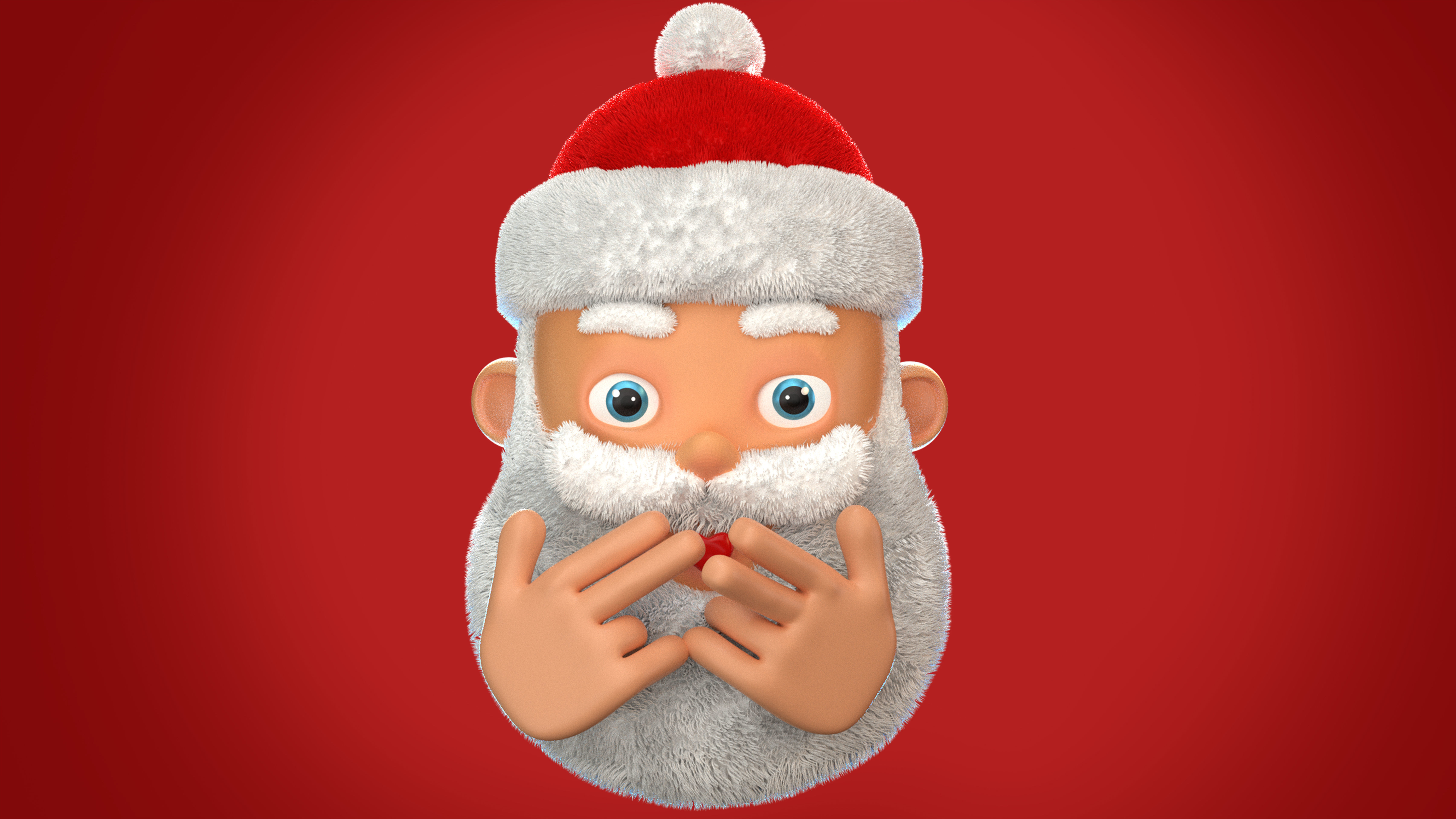 3D model Animated Santa Kiss VR / AR / low-poly | CGTrader