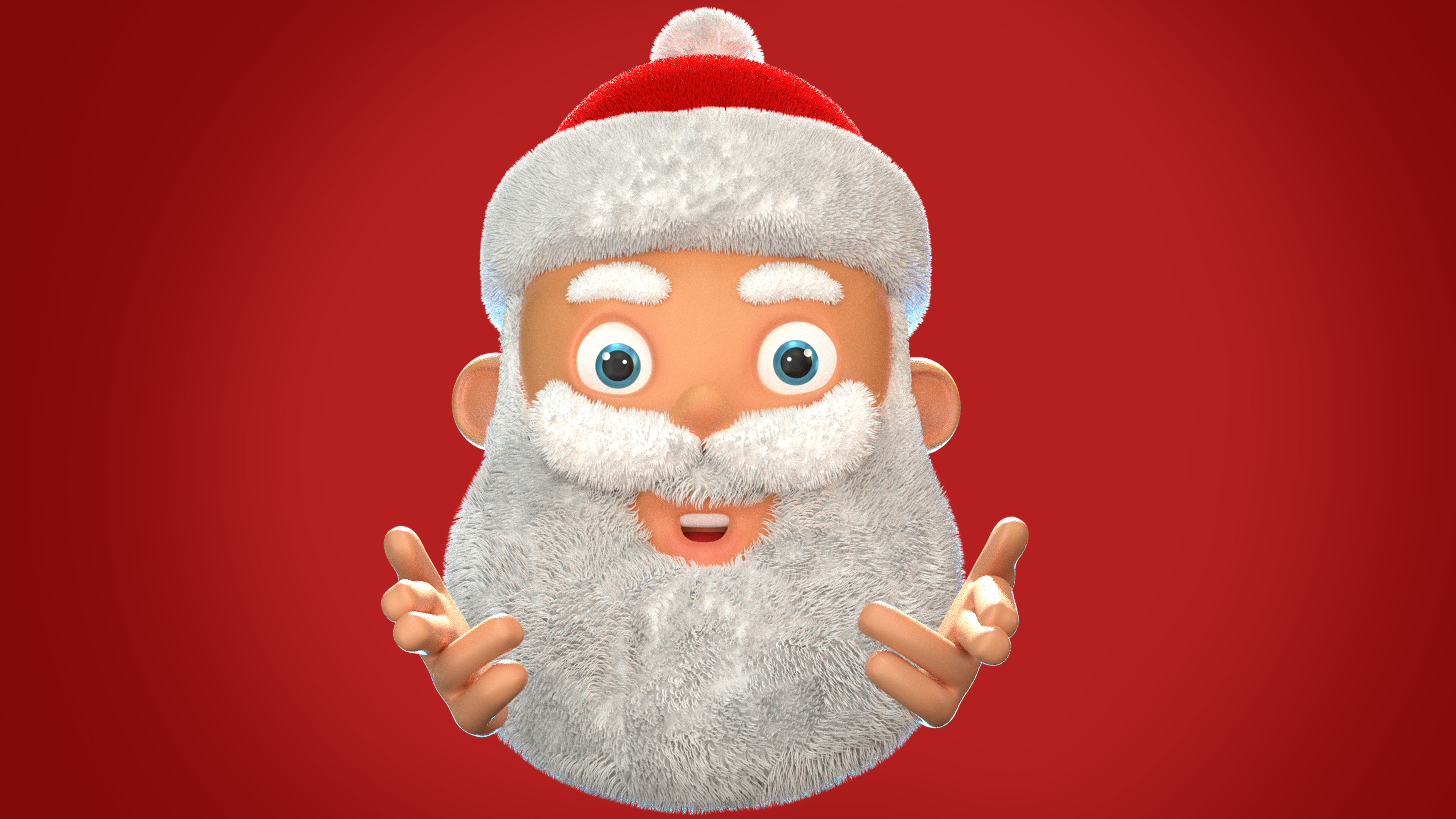3D model Animated Santa Kiss VR / AR / low-poly | CGTrader