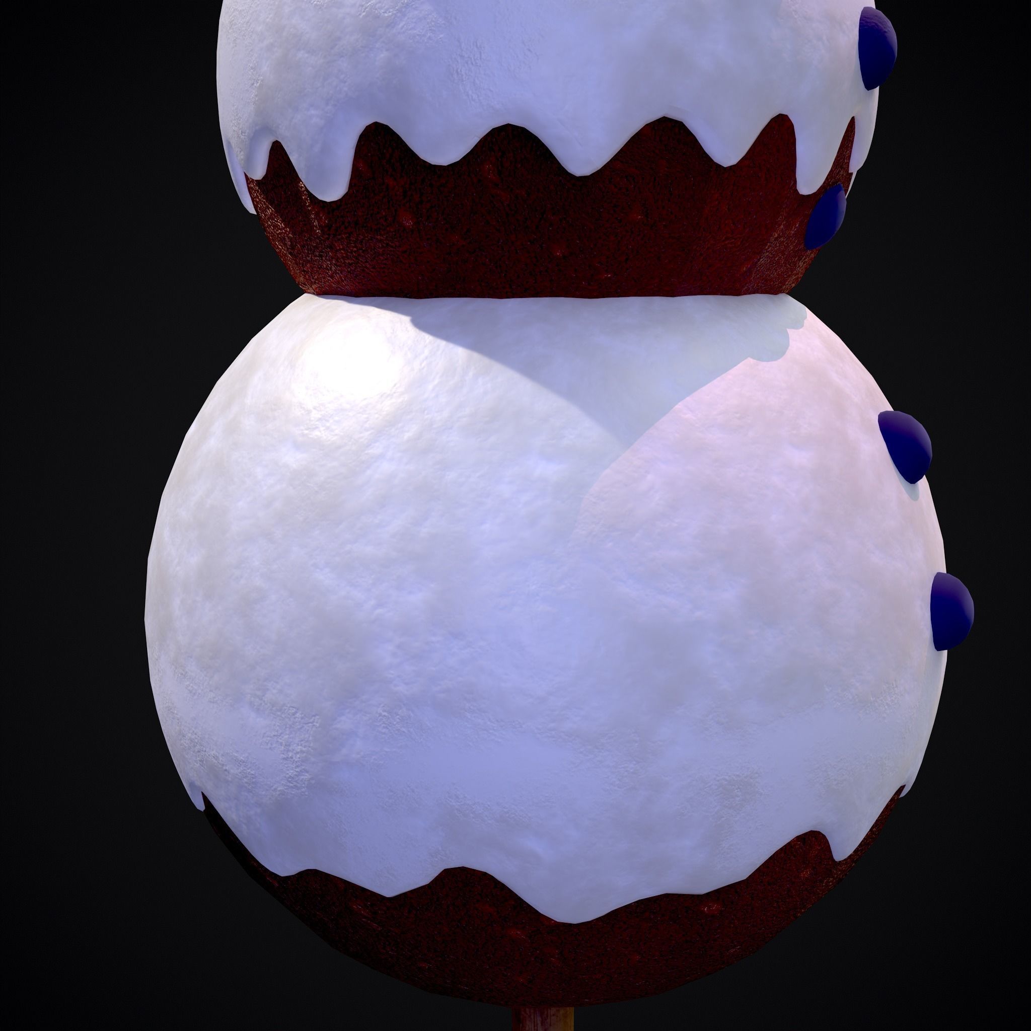 3D model Snowman on a Stick VR / AR / low-poly | CGTrader