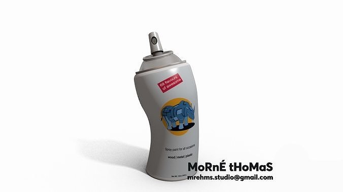 Spray Can character with squash and stretch 3D model rigged | CGTrader