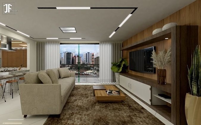 3d Blocks Living Room 3D model | CGTrader