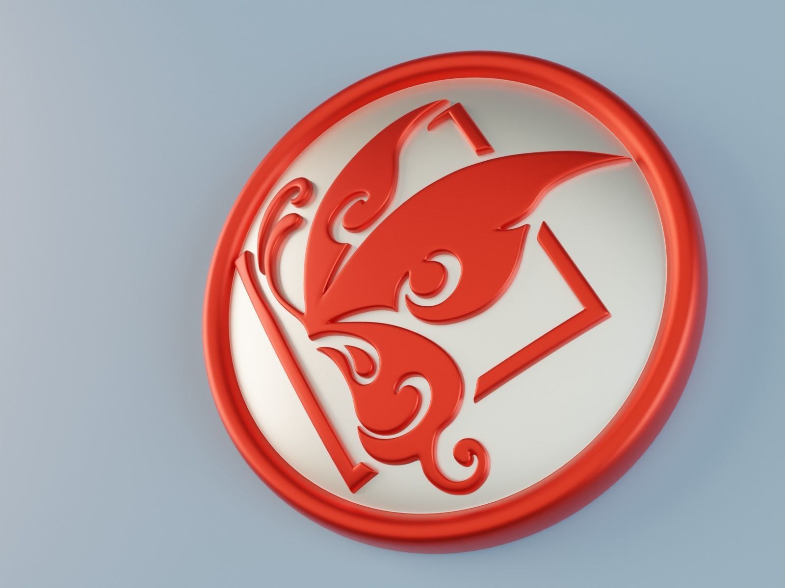 Genshin Impact Hu Tao Emblem pendant 3D model 3D printable | CGTrader