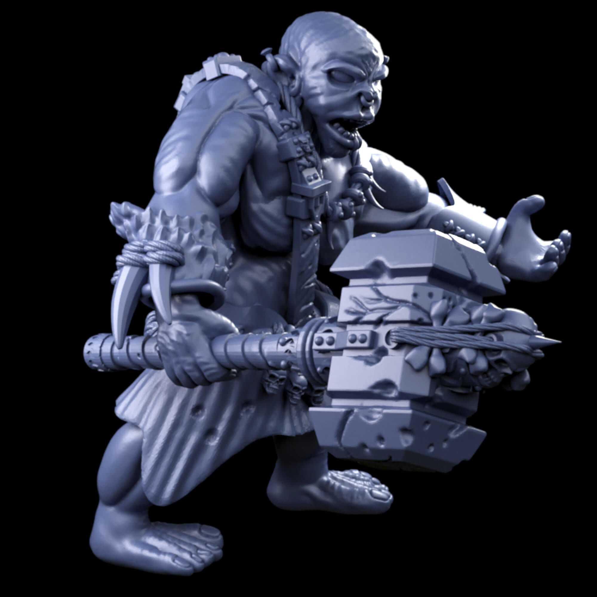 dnd Multiple Ogre Miniatures Fantasy Resin Prints 3D model 3D printable ...