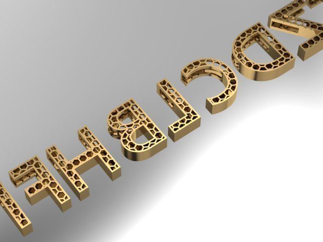 alphabet for print letters 3D model 3D printable | CGTrader