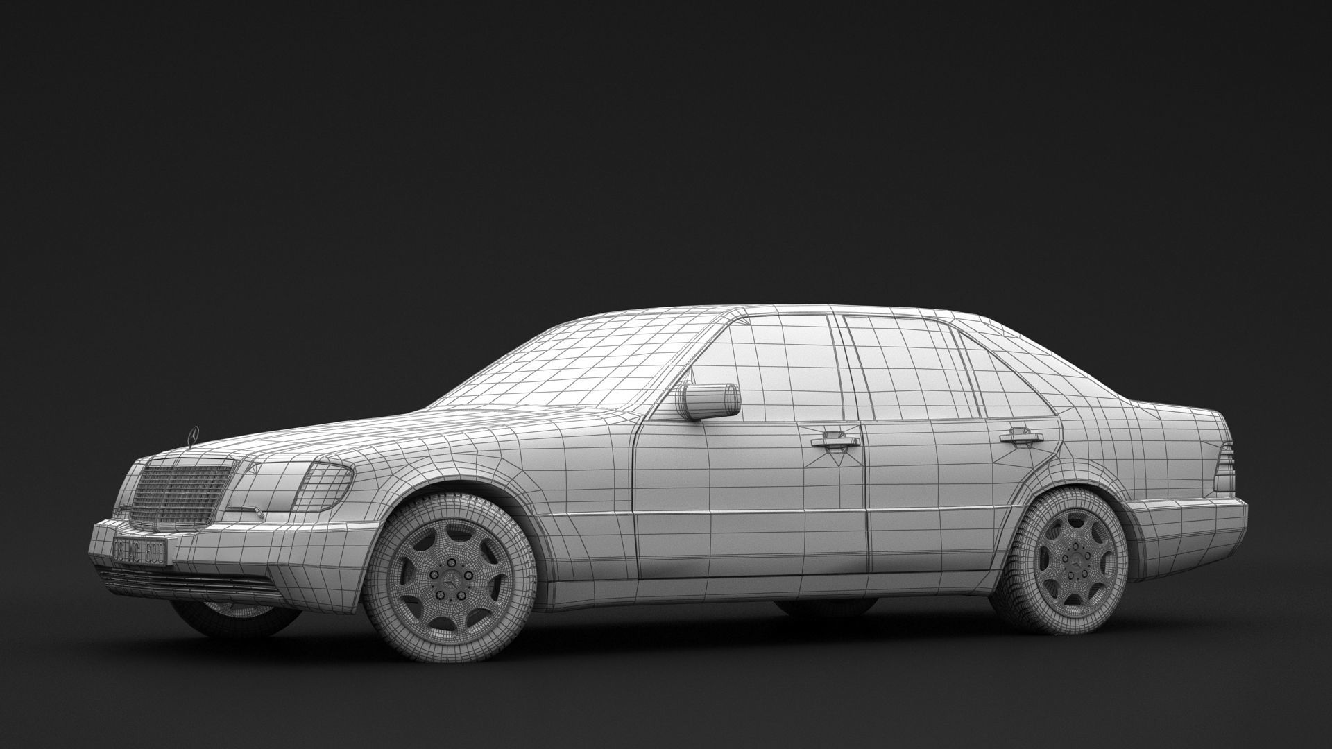Mercedes Benz S Class - W140 3D model | CGTrader