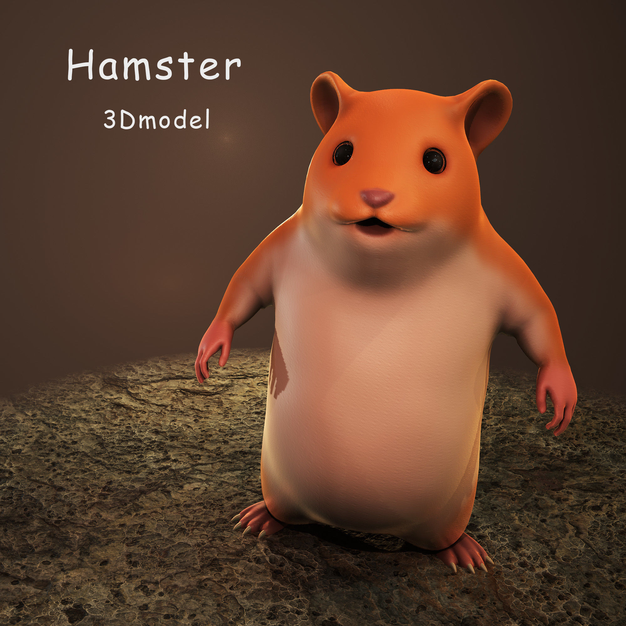 3D model Hamster VR / AR / low-poly | CGTrader