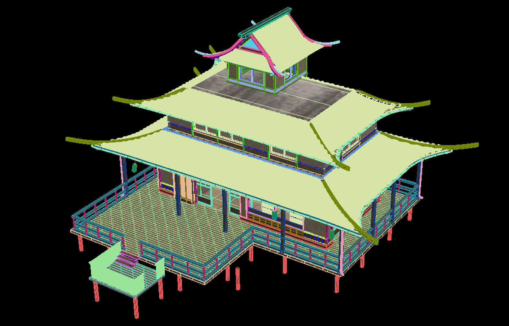 Japanese House 3D model | CGTrader