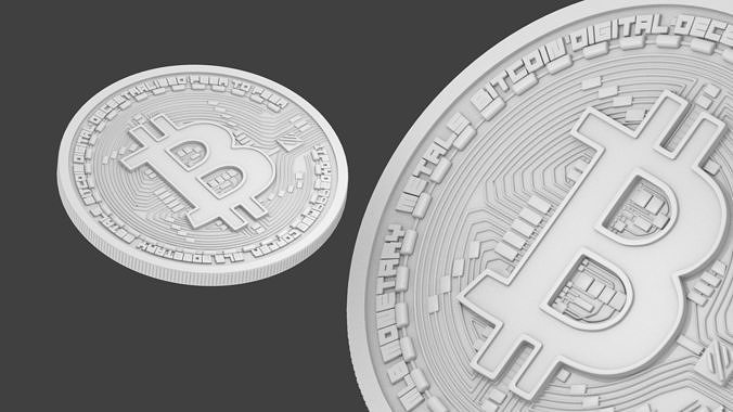Editable 3D Printable Bitcoin Model 3D model 3D printable | CGTrader