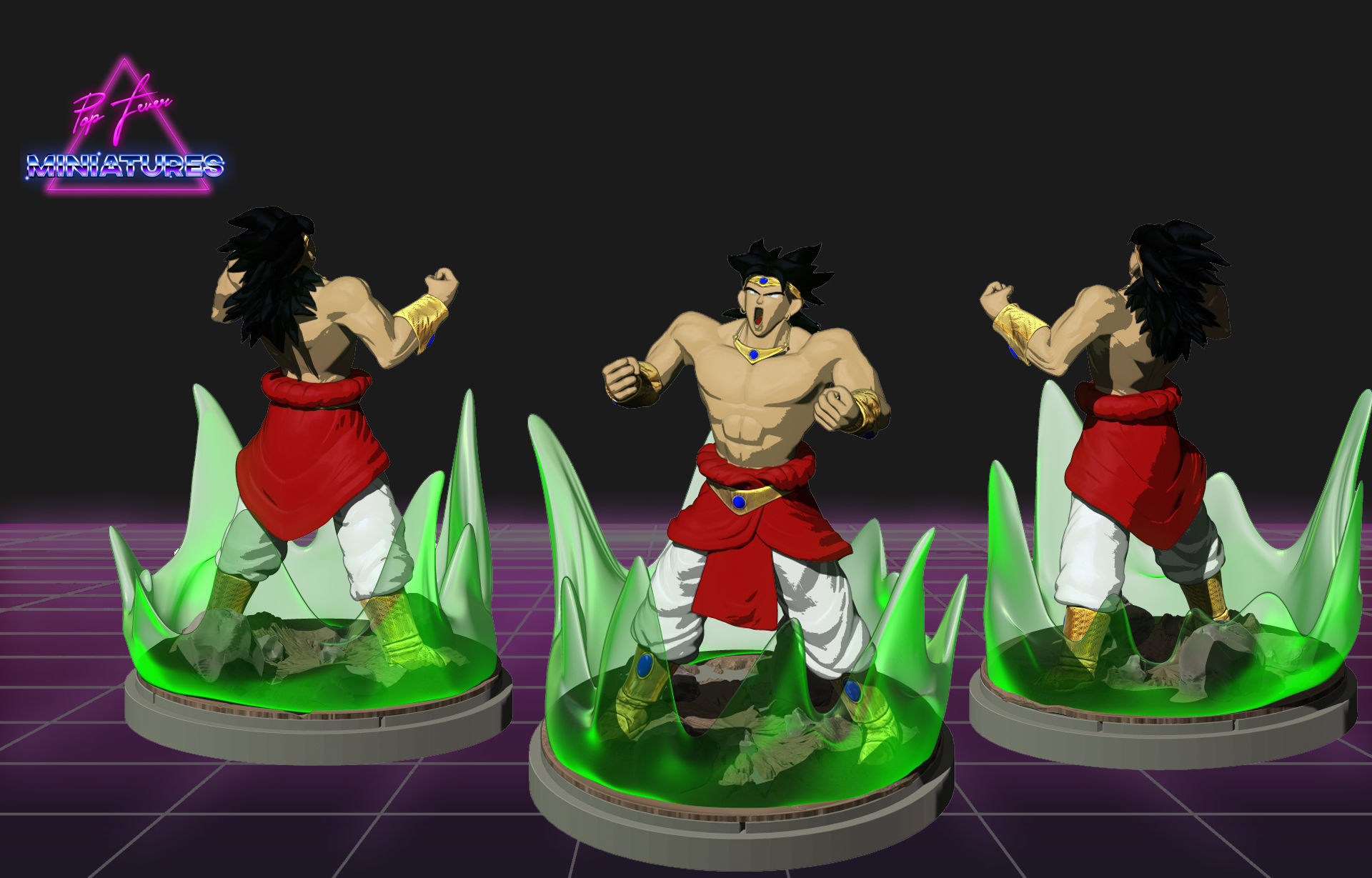 Broly Anime base form 3D model 3D printable | CGTrader