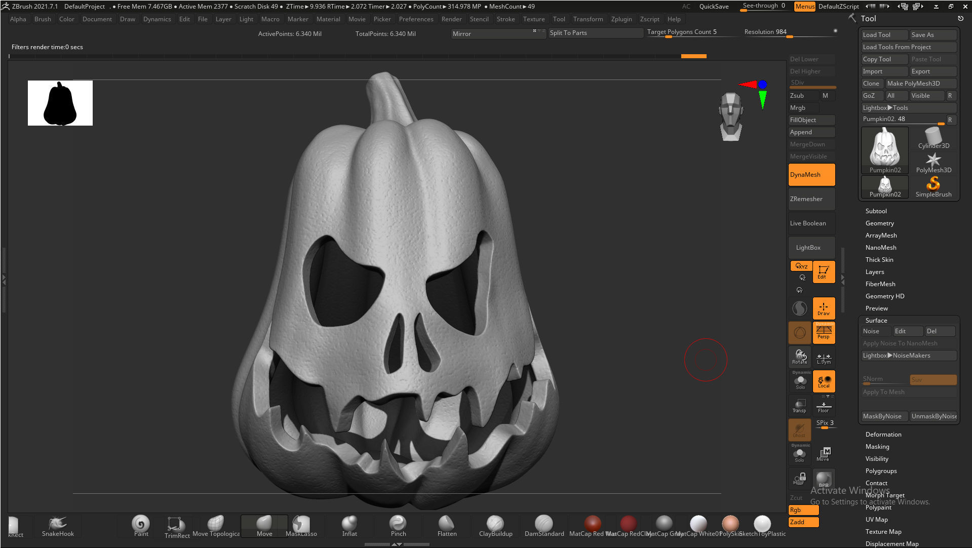 Pumpkin--printable-- halloween pumpkin 3D model | CGTrader